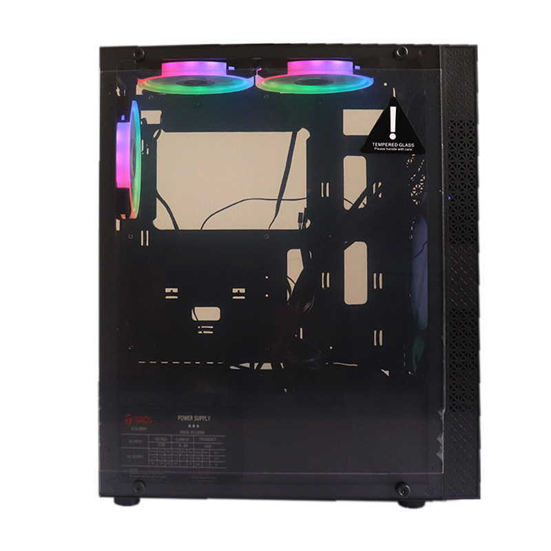 CASE GAMER TEROS TE-1146N, MID TOWER, ATX, 450W, NEGRO, USB 3.0 / 2.0 ...
