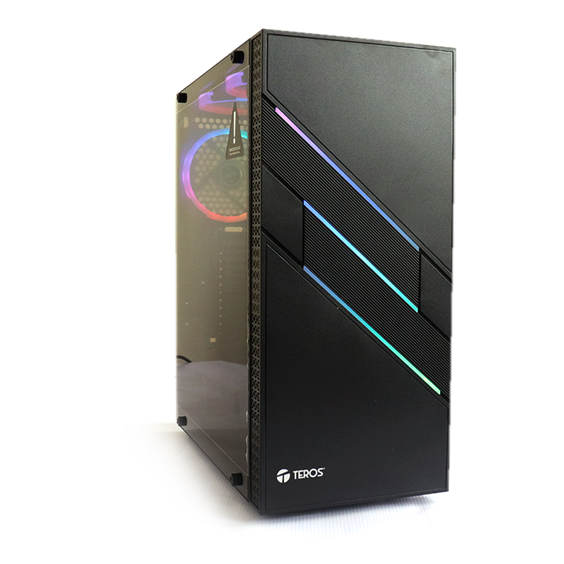 CASE GAMER TEROS TE-1146N, MID TOWER, ATX, 450W, NEGRO, USB 3.0 / 2.0 ...